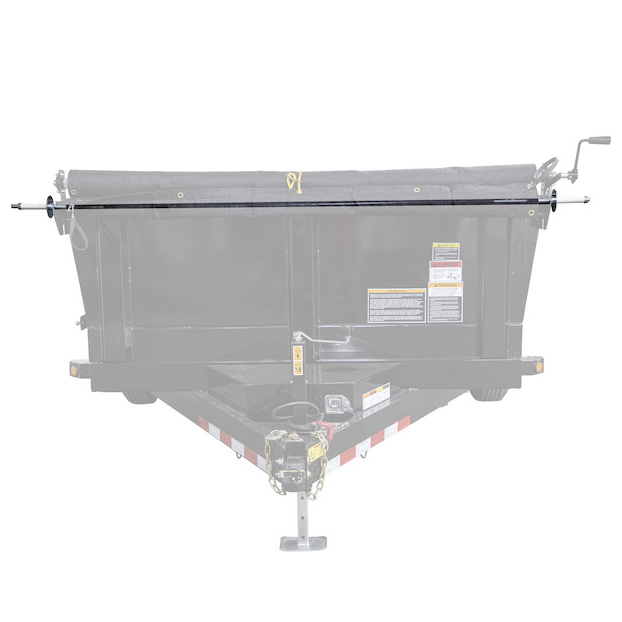 Buyers Products DTB96 - 96 Inch Black Powder Coated Rear Anti-Sail Tarp ...