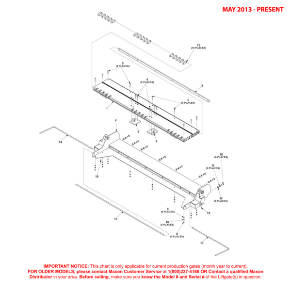 Maxon GPSLR (May 2013 - Present) Platform And Flipover Assembly With ...