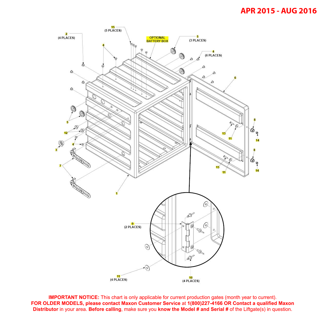 Maxon GPT (Apr 2015 - Aug 2016) Platform And Flipover Assembly Diagram ...