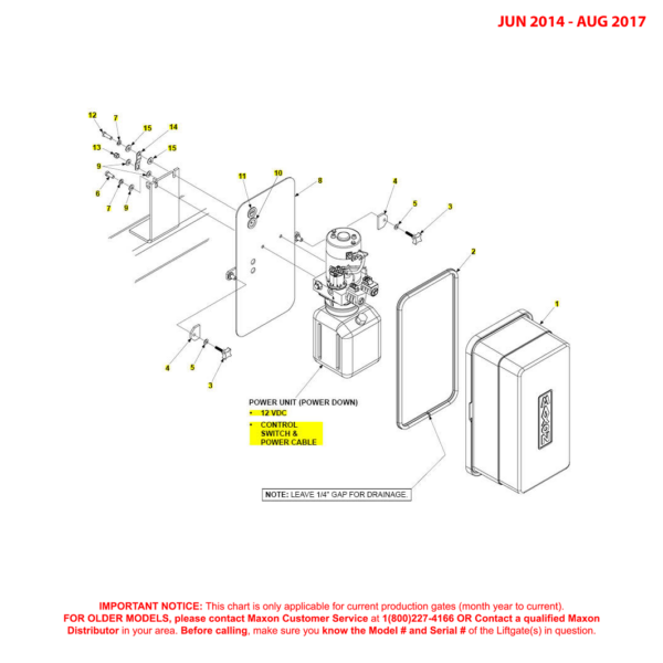Maxon GPTLR (Sep 2017 - Present) Gravity Down 12VDC Pump Assembly ...