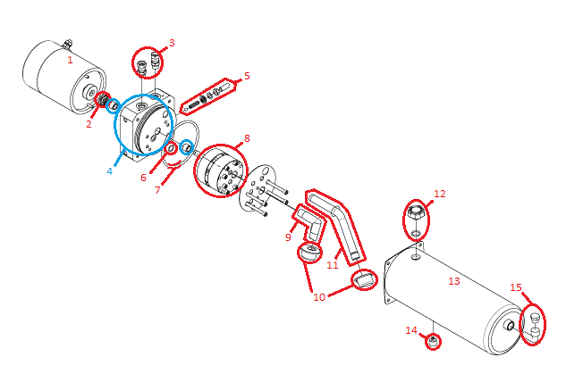 Power-V RT3 Blade Half (Left) - Parts Diagram - From ITEParts.com