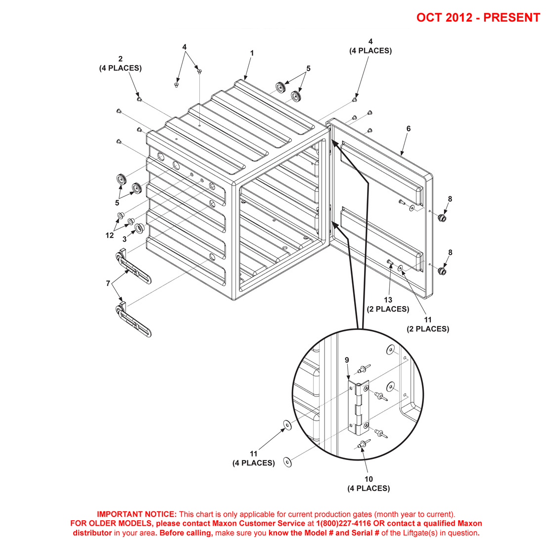 Maxon RC/RCT (Oct 2012 - Present) Hydraulic Closer Components Diagram ...