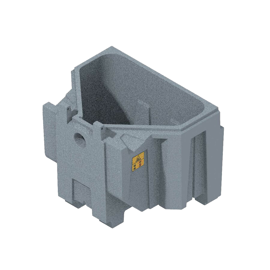 BOSS Snowplow SKS19857 - QuickCube 0.5 Cubic Yard Container