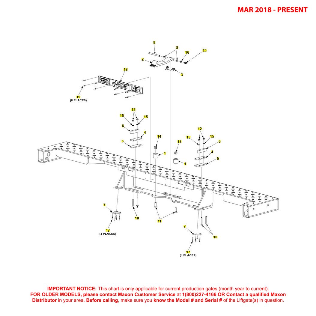 Maxon TE-33 (Dec 2012 - Feb 2018) Final Assembly Diagram From ITEParts.com