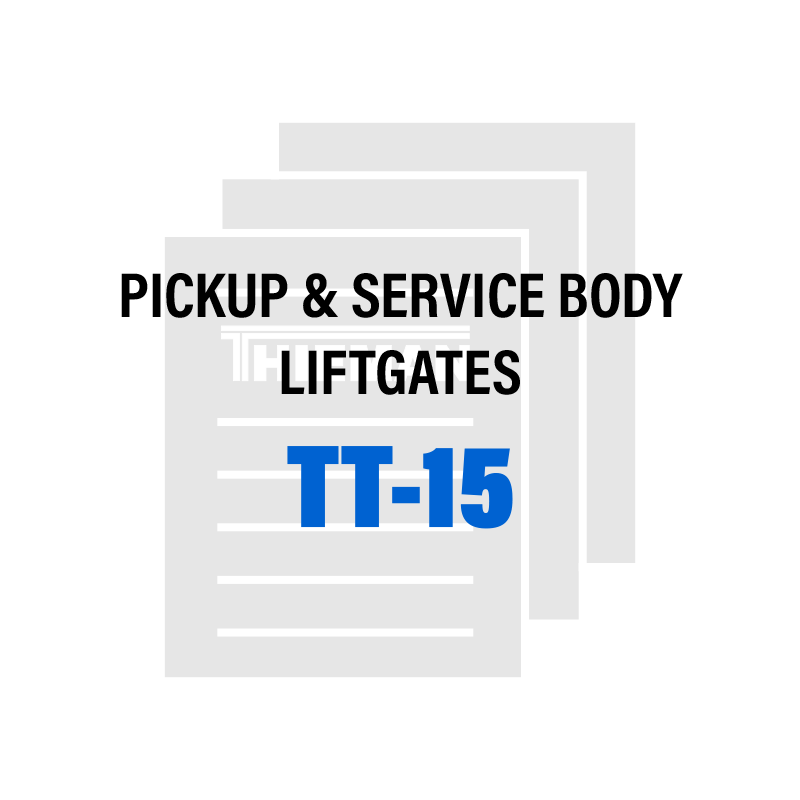 Thieman Tailgates Diagrams | Hydraulic Liftgate Parts Lookup