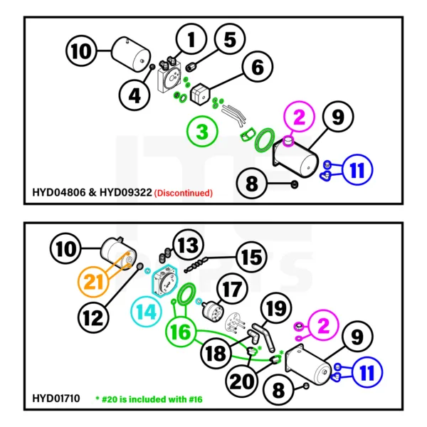 BOSS Power-V XT Power Unit Diagram From ITEParts.com